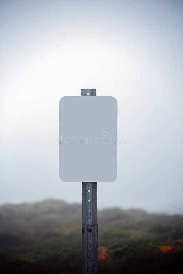 Empty Sign Template, Blank Canvas Mockup Stock Photo - Image of blank ...