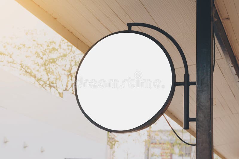 Empty Signage on Clothes Shop Front Vintage with Copy Space Stock Photo ...