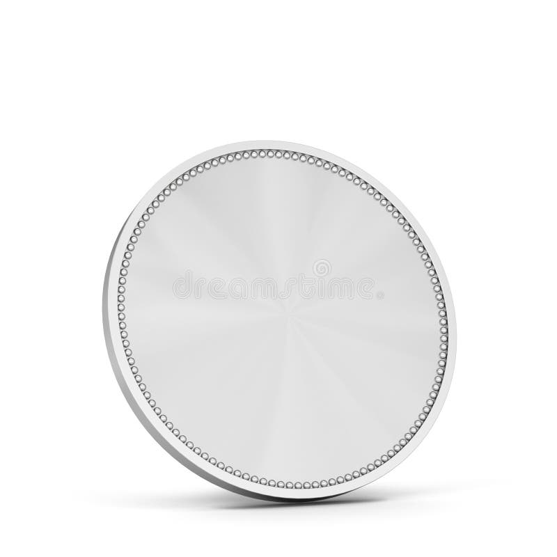Empty silver coin stock illustration. Illustration of commerce - 191922227