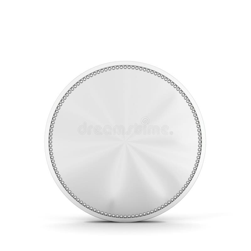 Empty silver coin stock illustration. Illustration of commerce - 191922227