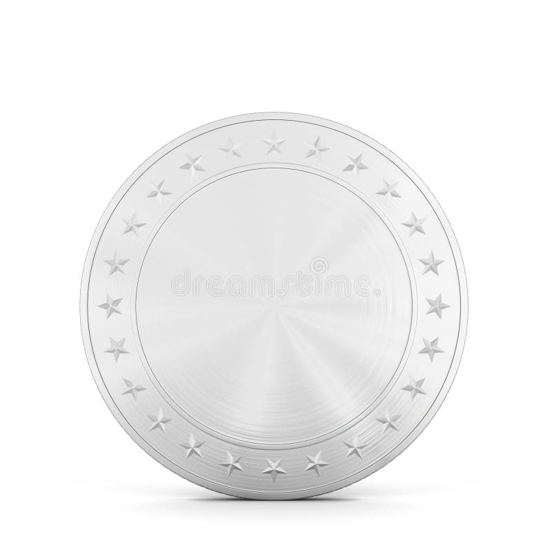 Empty silver coin stock illustration. Illustration of price - 191922371