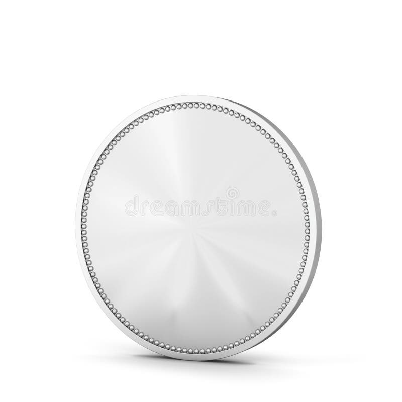 Empty silver coin stock illustration. Illustration of investment ...