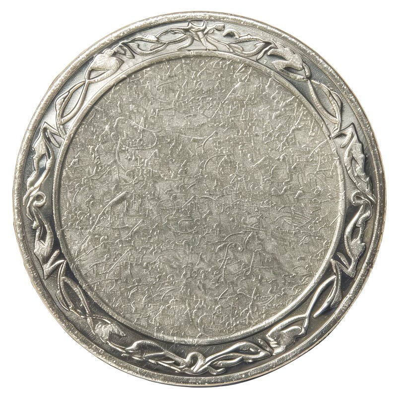 Blank silver coin stock image. Image of financial, award - 49093655