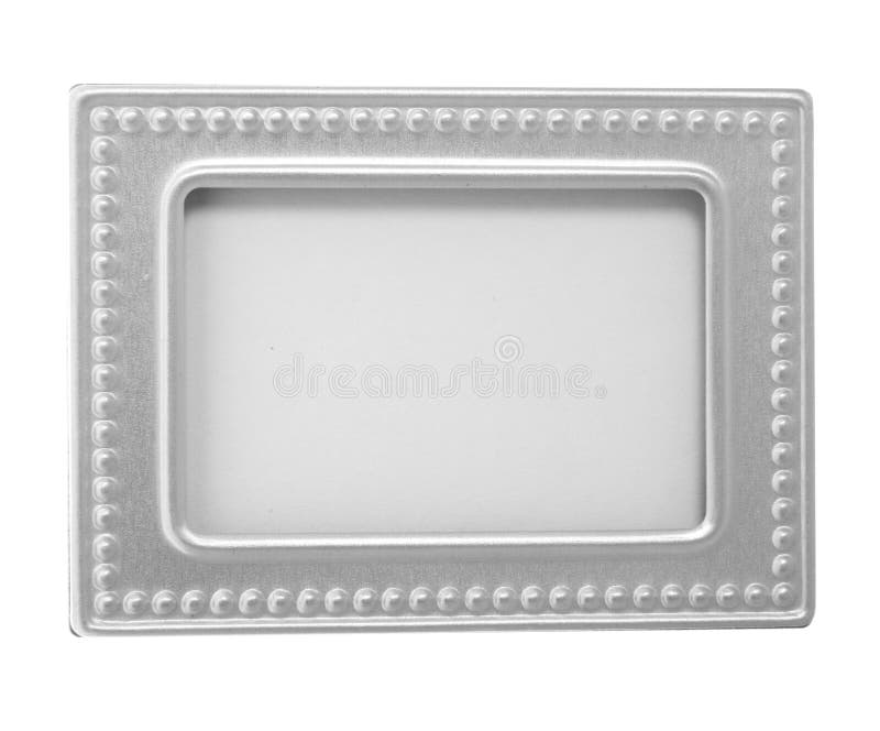Empty silver picture frame stock photo. Image of gallery - 16233580