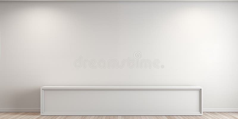 Empty Simple Background for Presentation with Wall and Podium Stock ...