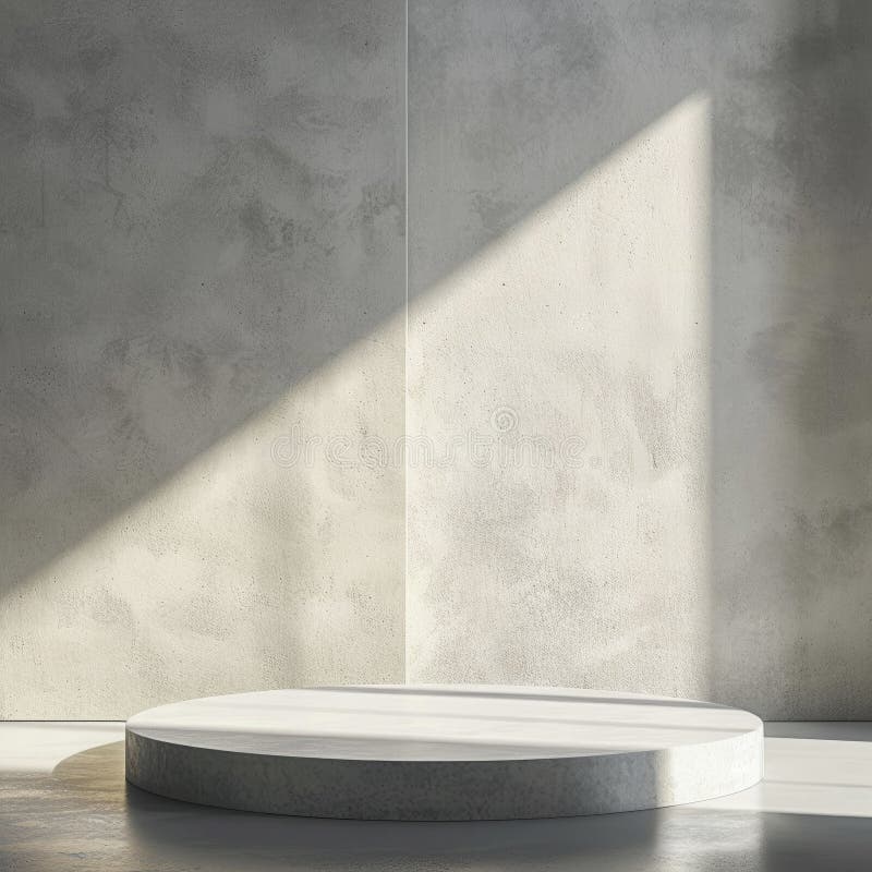 Empty Backdrop for a Presentation Featuring a Wall and a Platform ...