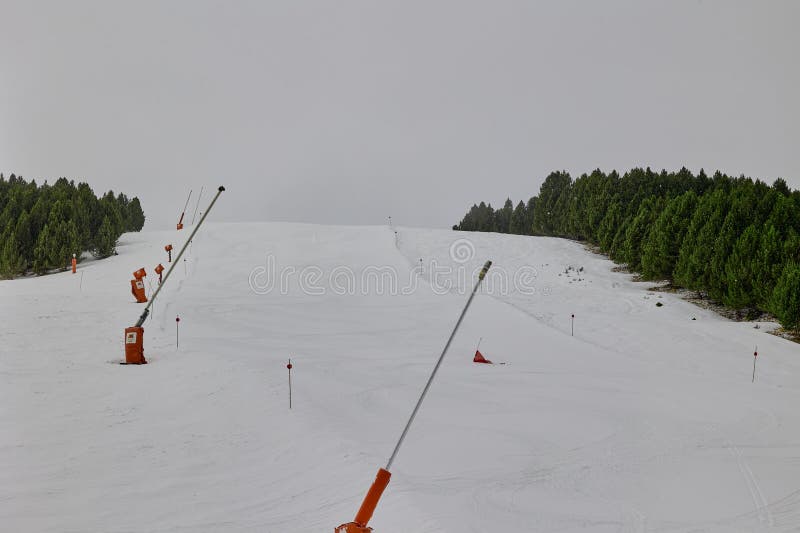 Empty Ski Slope at Cerler Ski Resort Editorial Photo - Image of ...