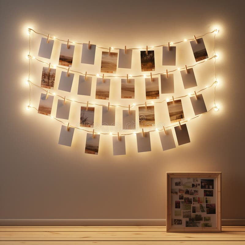 Empty Slips of Paper Hanging on a String, Bulletin Board Stock ...