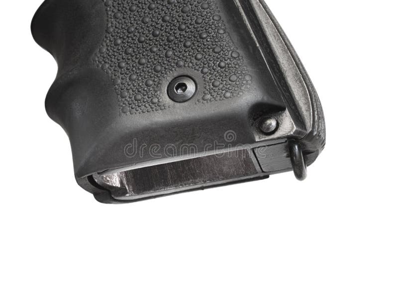 Empty Slot in a Pistol Magazine Stock Image - Image of gray, black ...