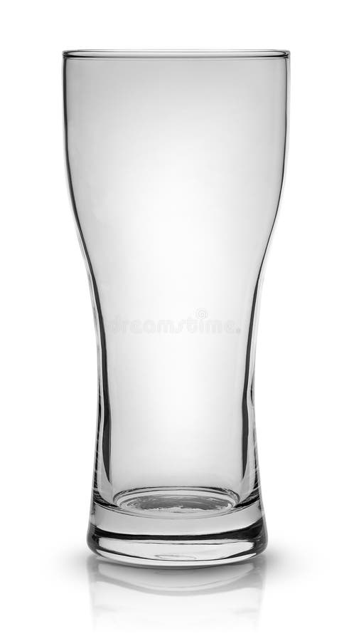 Empty small beer glass stock photo. Image of clear, crystal - 93435706