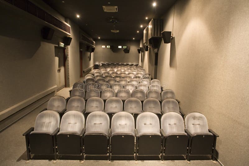 Empty Small Cinema Auditorium Stock Image - Image of small, movie: 7241485