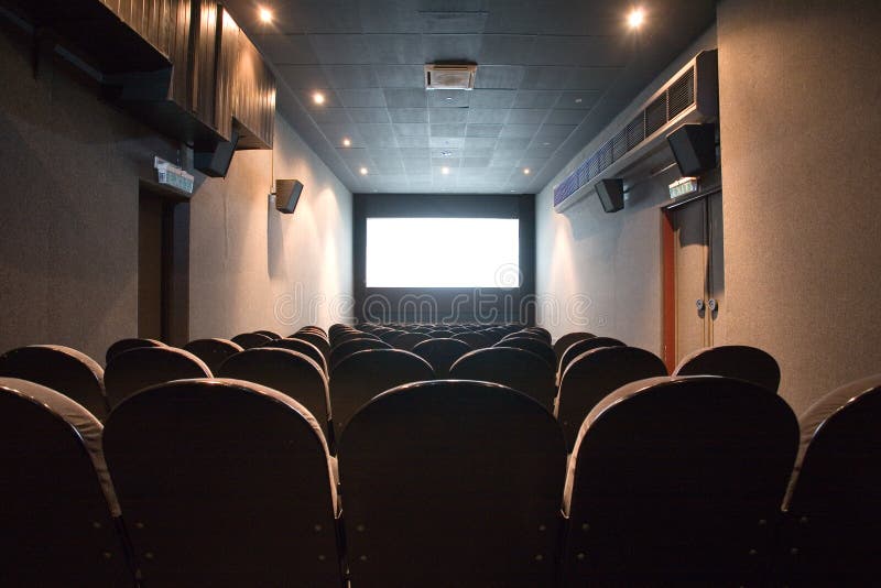 Empty Small Cinema Auditorium Stock Image - Image of seat, public: 7640067