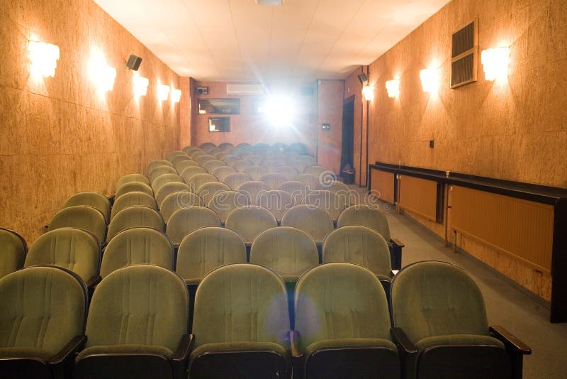 Empty Small Cinema Auditorium Stock Photo - Image of empty, small: 7639558