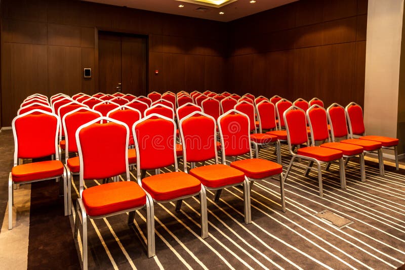 Empty Small Presentation Room Ready for Conference Stock Photo - Image ...