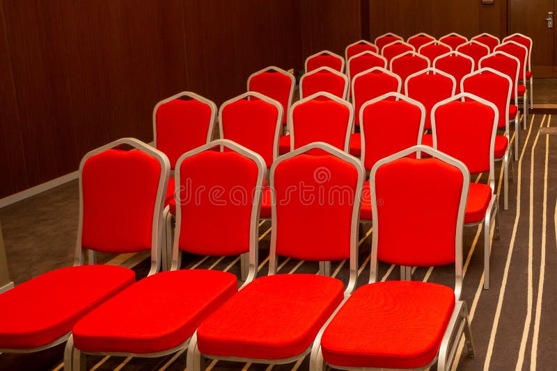 Empty Small Presentation Room Ready for Conference Stock Image - Image ...