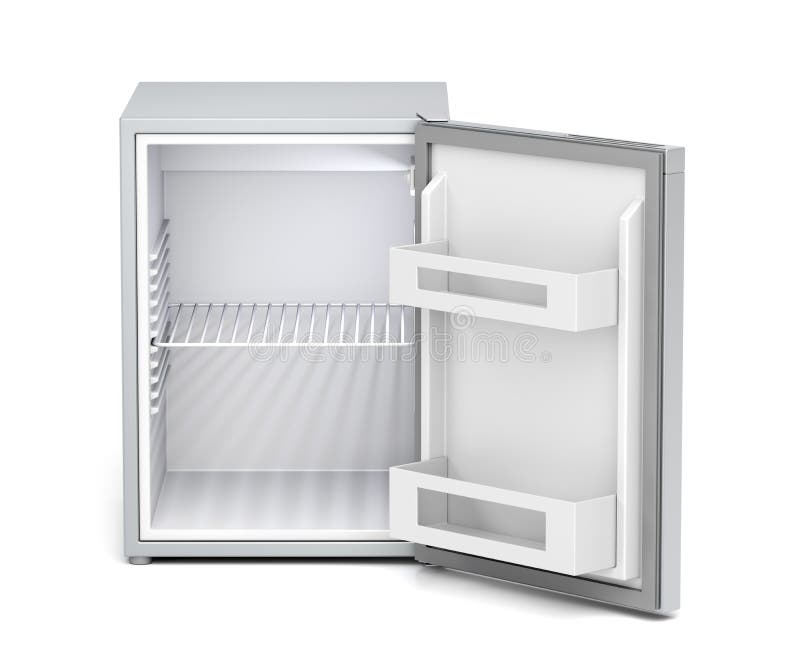 Empty small refrigerator stock image. Illustration of refrigerator ...