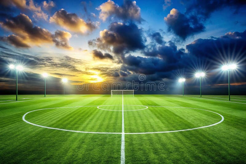 Empty Soccer Field Stadium Stock Illustrations – 9,179 Empty Soccer ...