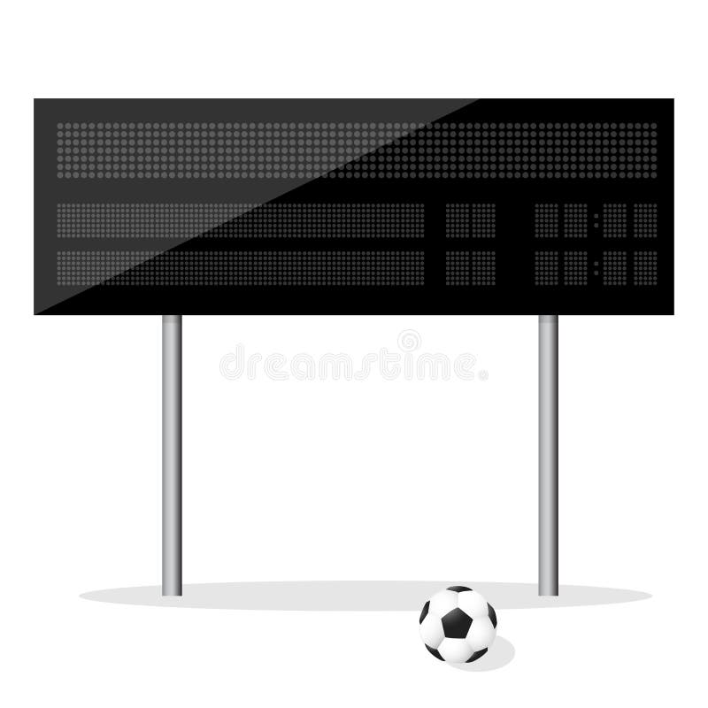 Empty Soccer Football LED Board Stock Vector - Illustration of winner ...