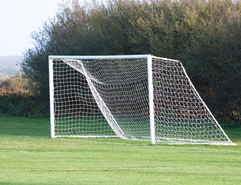 Empty soccer goal stock image. Image of post, competition - 11500991