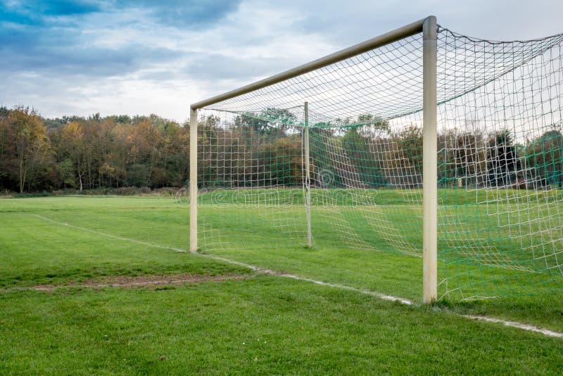 Empty Soccer Goal stock image. Image of competitive, kick - 46287201