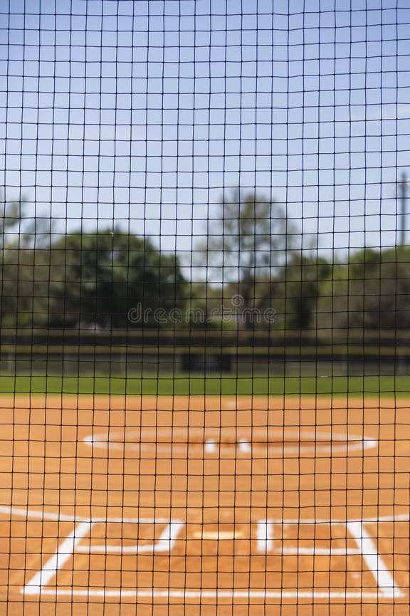 An Empty Softball Field Ready for a Game Stock Photo - Image of dirt ...