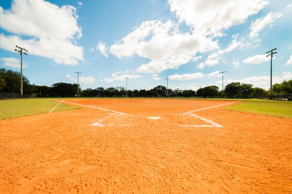 Empty Softball Field stock image. Image of team, sport - 315320157