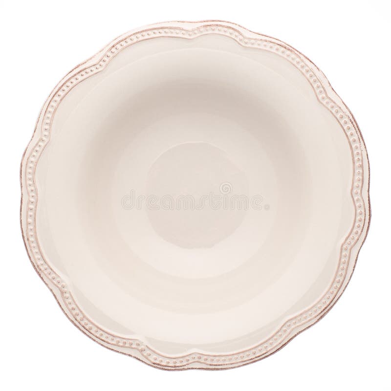 Empty soup plate stock image. Image of border, high, dishware - 41275801