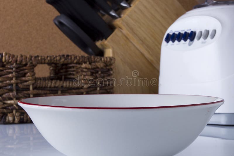 Empty Soup Plate on the Kitchen Table Stock Image - Image of ceramic ...