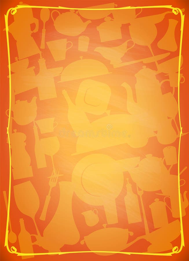 Art Backdrop and Frame with Baked Goods, Doodle Style Stock Vector ...