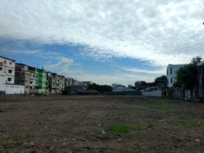 Empty land stock image. Image of ground, land, buiding - 118993927