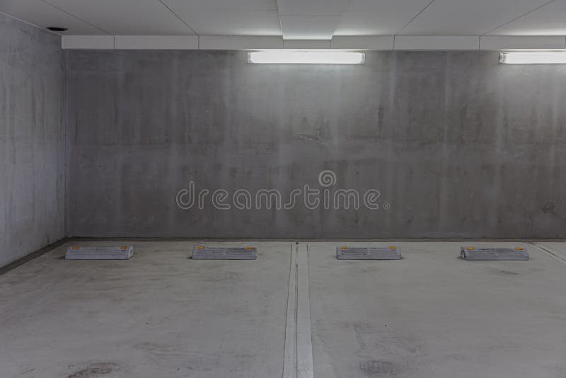 Empty Space Car Park Interior Stock Photo - Image of background ...