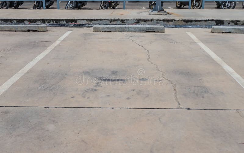 Empty Space for Cars ,outdoor Car Parking Stock Photo - Image of city ...