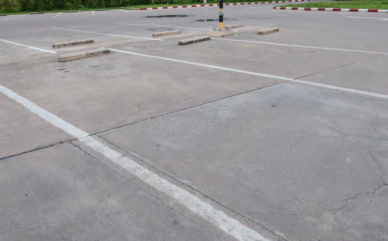 Empty Space for Cars ,outdoor Car Parking Stock Photo - Image of street ...