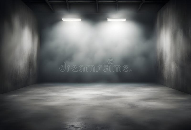 Empty Space of Studio Dark Room Concrete Floor Grunge Texture Stock ...