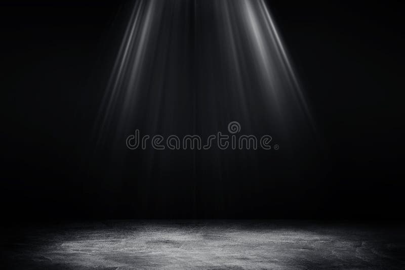 Studio Dark Room Concrete Floor Grunge Texture Background with Lighting ...
