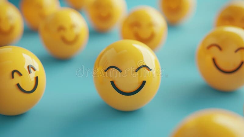 Empty Space Surrounding Happy Expressions, Suitable for Adding Text ...