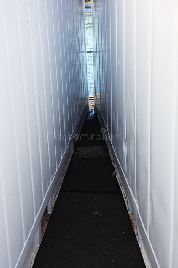 Empty Space between Two Containers Stock Image - Image of empty, store ...