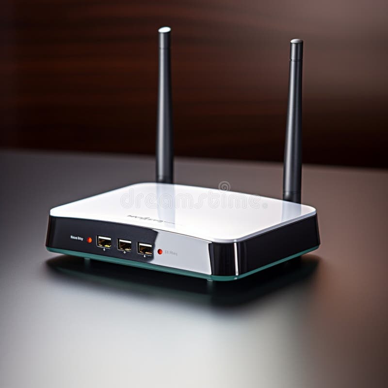 Empty Space on WiFi Router, Ready for Network Innovation Stock ...