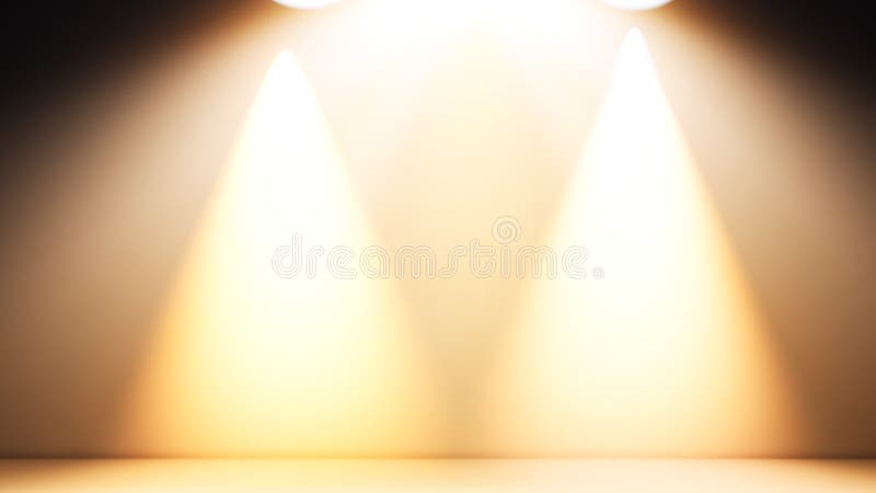 Product Background Highlight Yellow on the Background. 3D Illustration ...