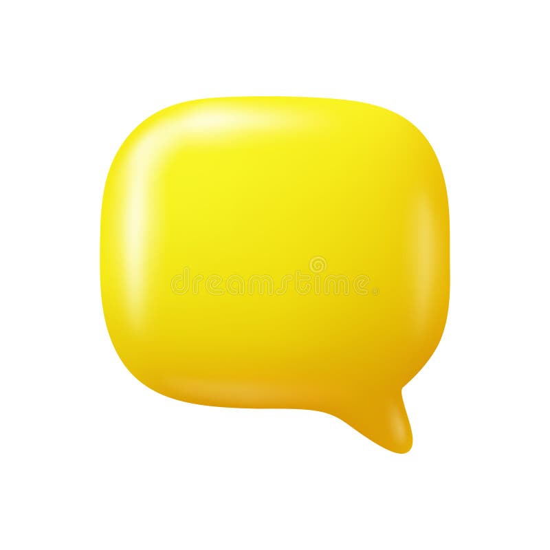 Empty Speech Bubble 3d Chat Box Stock Vector - Illustration of chatting ...