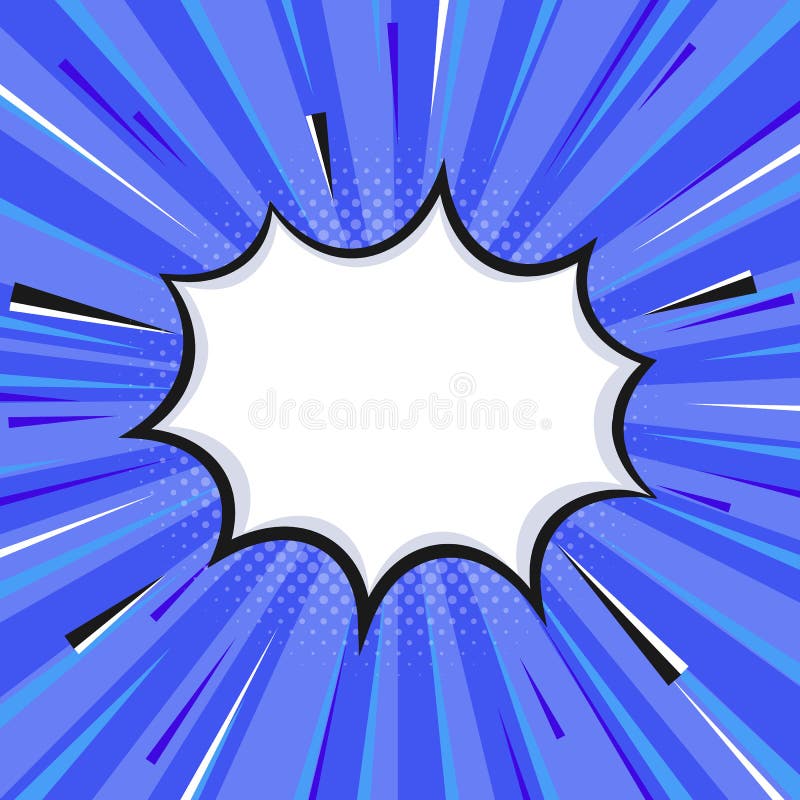 Comic Speech Bubble Blue Lines Stock Illustrations – 277 Comic Speech ...