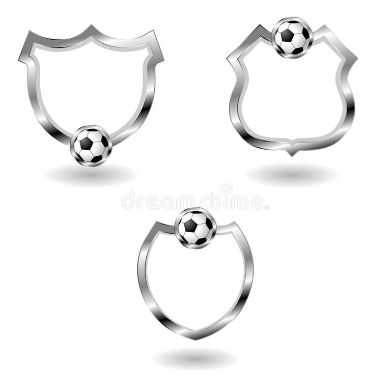 Empty sport badges stock vector. Illustration of metallic - 14807916