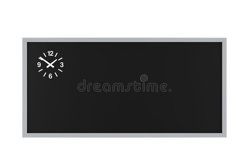 Empty Sport Games Scoreboard with Clock. 3d Rendering Stock ...