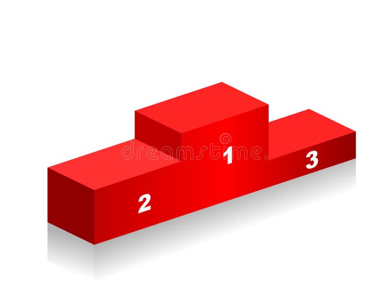 Empty Sport Winning Pedestal or Stand Stock Vector - Illustration of ...