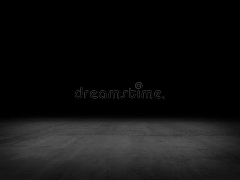 Empty Spot Lit Dark Background Stock Photo - Image of horizon, ground ...