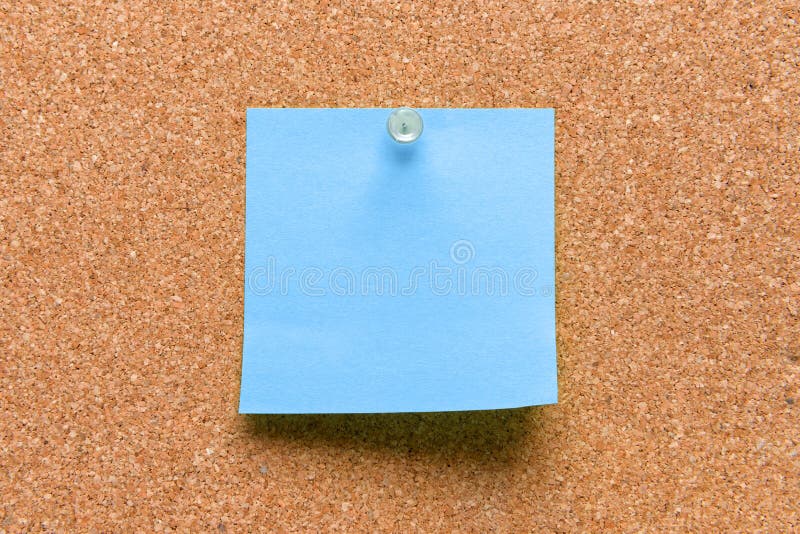 Empty Square Blue Pinned Sheet Stock Photo - Image of board ...