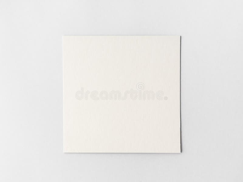 Empty Square Cardboard Sheet on a Grey Background Stock Image - Image ...