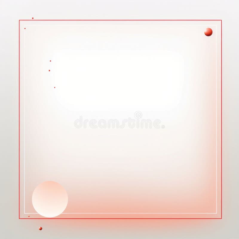An Empty Square Frame with Red Dots on it Stock Illustration ...