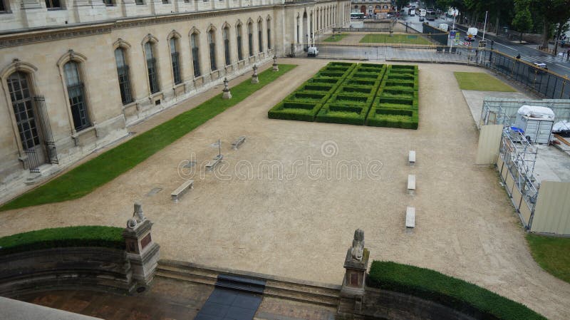 Empty Square in France Under Coronavirus Stock Image - Image of ...