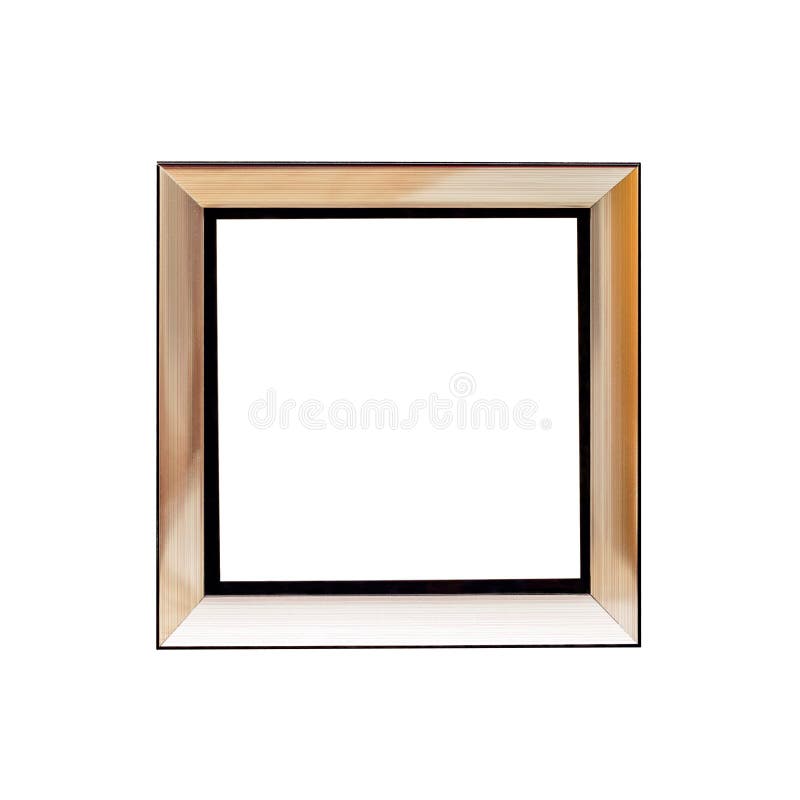 Empty Square Photo Frame in Modern Style. Isolated on a White ...